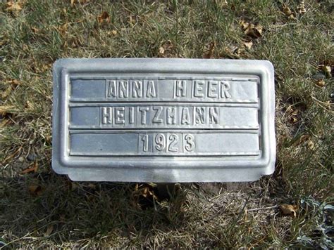 Anna Heer Heitzmann 1845 1923 Find A Grave Memorial