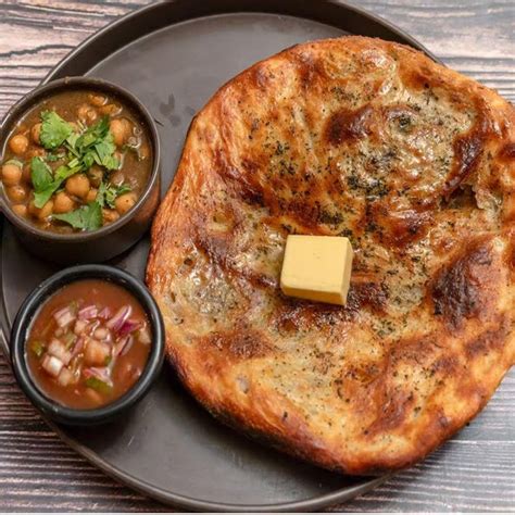 Mixed Kulcha With Chole Tangy Chutney And Butter Novelty Sweets North Shore