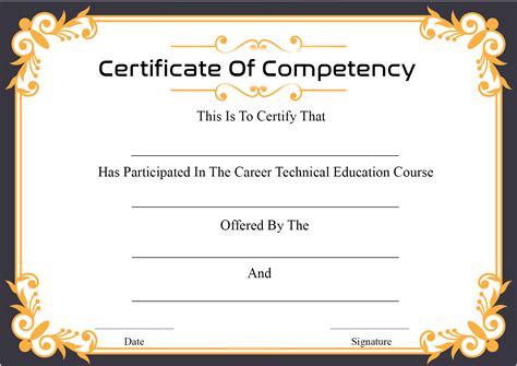 Government Certificate Of Competency Templates And Samples Howtowiki