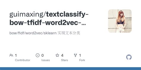 Github Guimaxingtextclassify Bow Tfidf Word2vec Sklearn Bowfidf