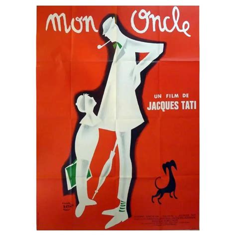 Original Vintage Film Poster Mon Oncle With Jacques Tati 1959 For Sale