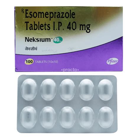 Neksium 40 Mg Esomeprazole Tablets Ip At ₹ 190stripe Pharmaceutical