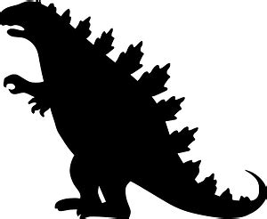 Godzilla Free Vector Silhouettes On