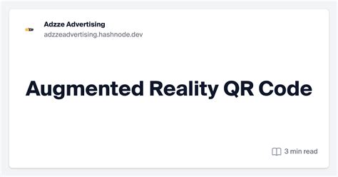 Augmented Reality Qr Code