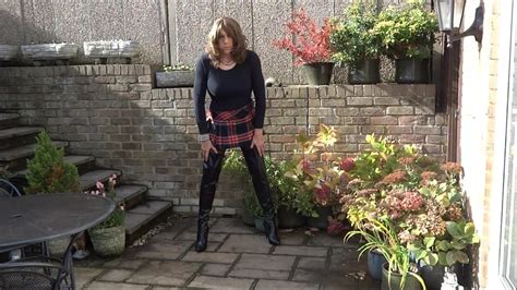 Thigh Boots Micro Kilt Metal Butt Plug I Need A Wank Xhamster