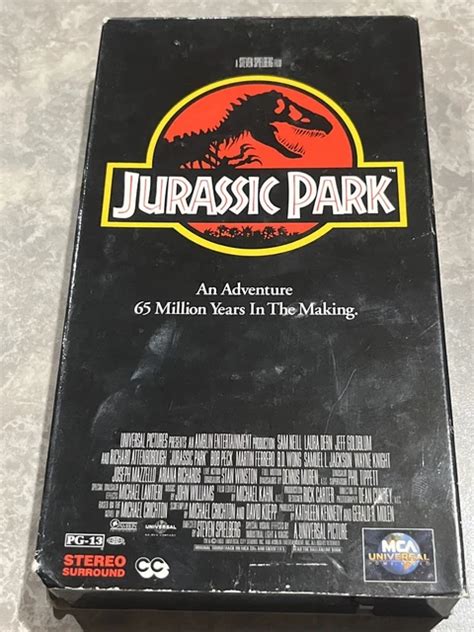 Jurassic Park Vhs 1993 Sam Neill Laura Dern Jeff Goldblum Steven