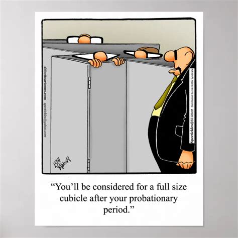 Funny Office Humor Poster Cubicles Zazzle