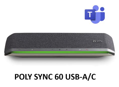 Poly Sync 60 Smart Wireless Conference Speakerphone Ucms Usb Ausb C