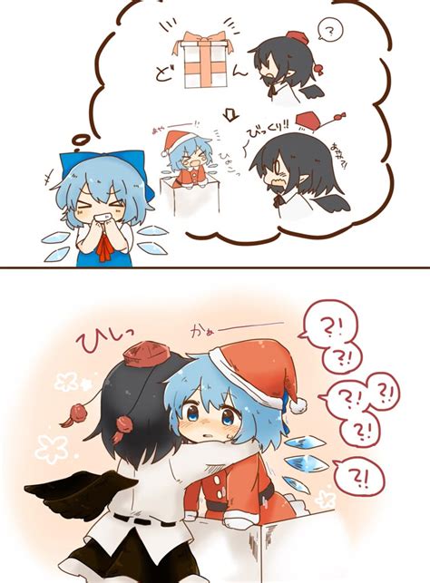 Aya X Cirno Touhou Anime Funny Art Anime