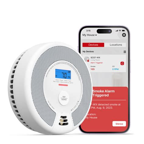 X Sense Sc07 Wx Smart Wifi Smoke And Carbon Monoxide Detector Combo Alar