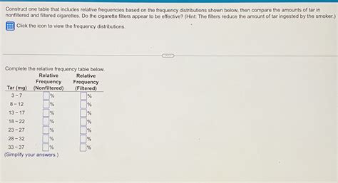 Solved Construct One Table That Includes Relative Solved Construct One Table That Includes Relative