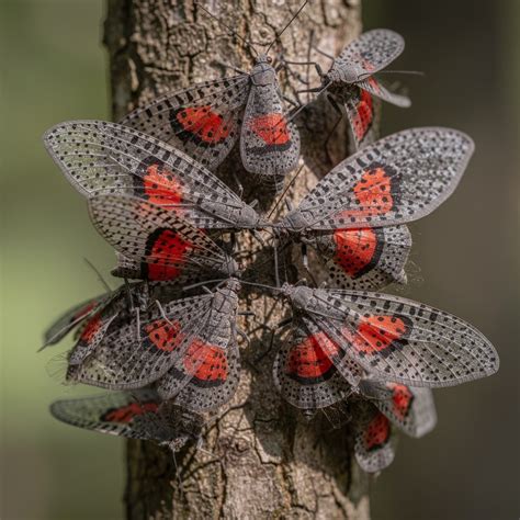 Free Spotted Lanternfly Display Image Lanternfly Insects Wings