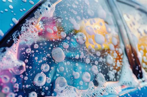 Photo Of Car Wash Foam And Small Bubbles Background Texture For