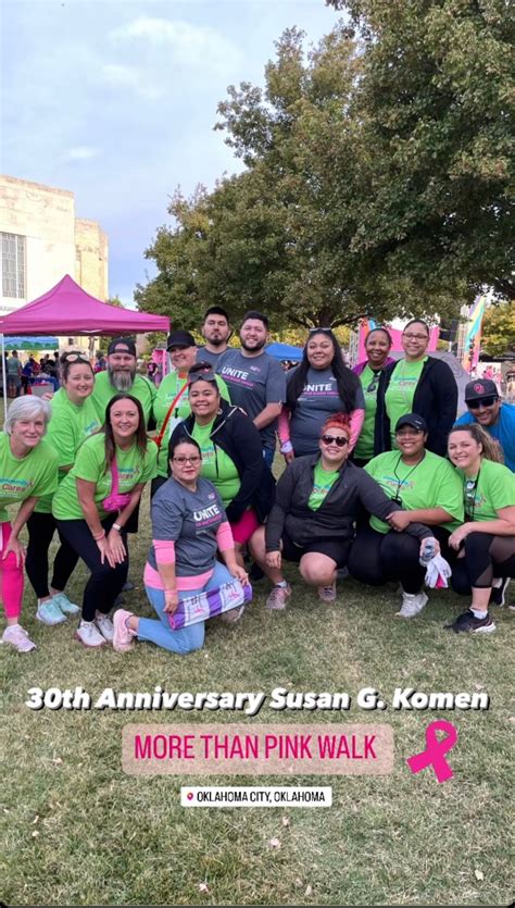 Lisas Crew Showed Up Strong With Our Team Orange Is The New Pink For The Okc Susan G Komen
