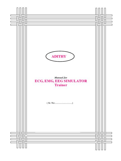 Ecg Emg Eeg Manual Pdf Electromyography Electrocardiography