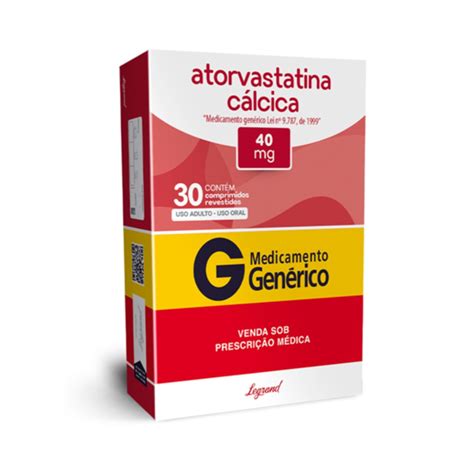 Atorvastatina Calcica 40mg C30 Comprimidos Revestidos Legrand