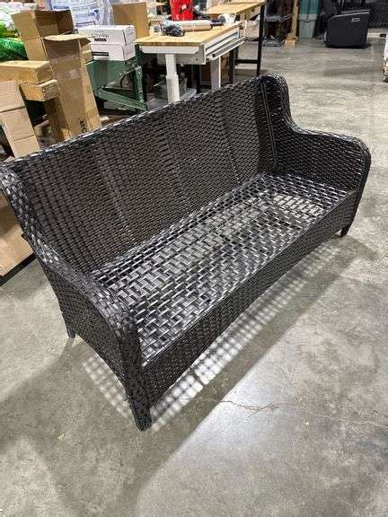 Wicker Patio Couch Matthews Auctioneers