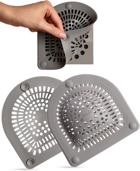 Kitsch Shower Drain Hair Catcher Sink Drain Strainer That Prevents