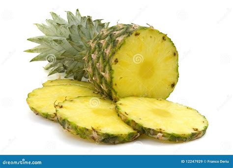 Isolated Pineapple Stock Image Image Of Macro Dessert 12247929