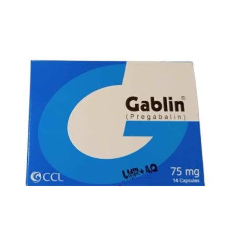 Gablin 75mg Capsules Pregabalin Sovaida