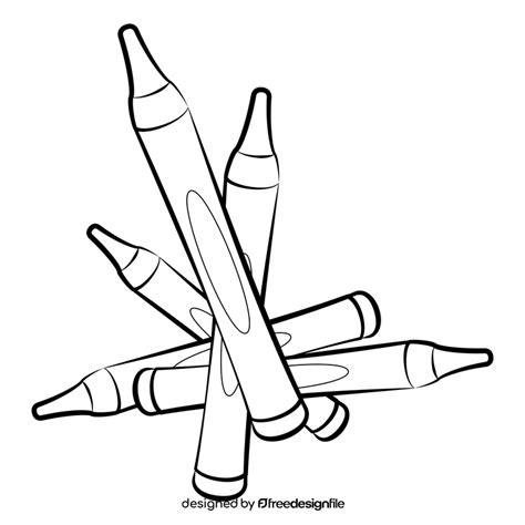 White Crayon Clipart Crayon Black White Stock Illustrations 16875