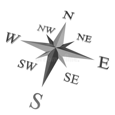 Compass Rose Stock Illustration Illustration Of Render 21808294