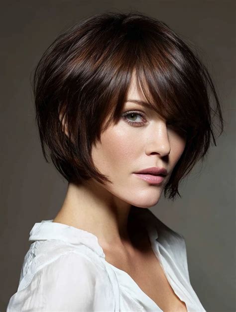 Layered Short Hairstyles For Fine Hair Voluminous Light