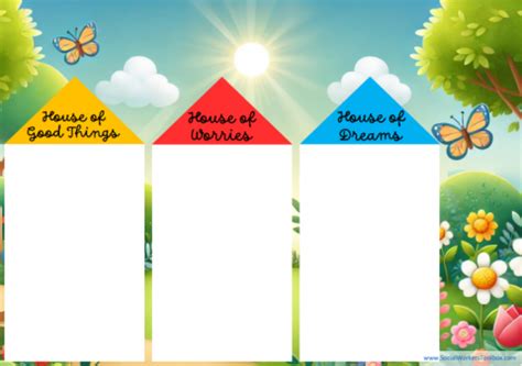 The Three Houses Templates Free Social Work Tools And Resources