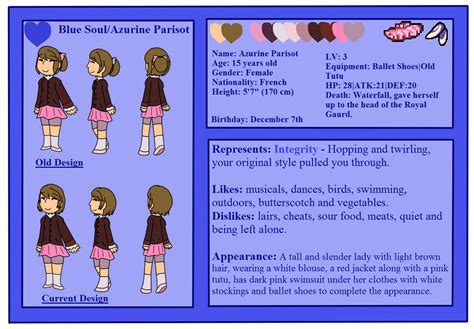 [undertale] Blue Soul Ref Sheet By Poi Rozen On Deviantart