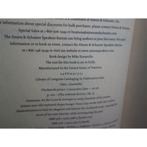 Clockwork Prince By Cassandra Clare Collectors Edition