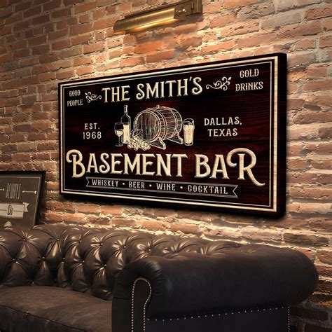 Basement Bar Wall Art