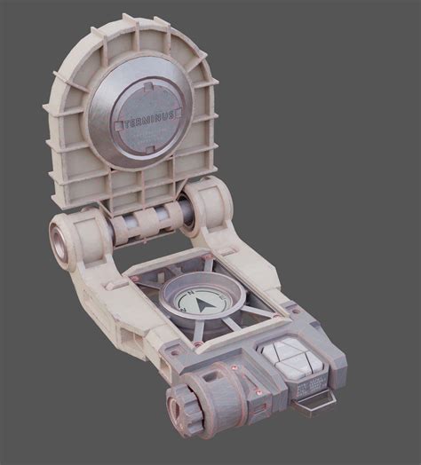 3d Model Sci Fi Compass Terminus Vr Ar Low Poly Cgtrader