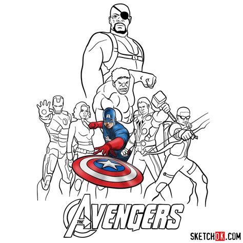 Avengers Face Drawing Easy At Johanna Engles Blog