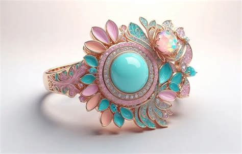 Digital Flower Pattern Ring 3d Design Artwork Illustration Images