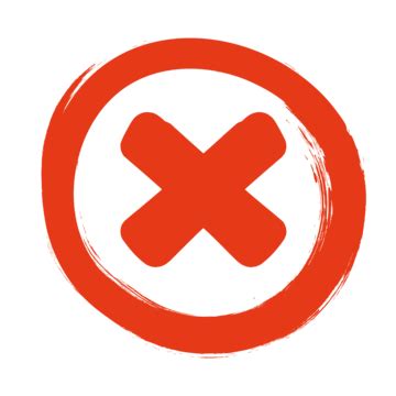 Red X Circle Logo Red X Mark Icon Vector Images Over 3400