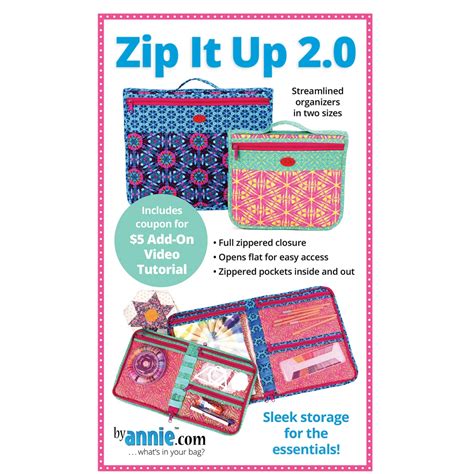 Zip It Up 20 Pattern