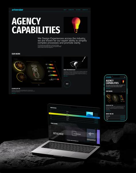 Artversion Creative Agency Redesign Concept On Behance