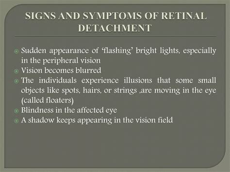 Retinal Detachment Causes Symptoms And Treatment Pptx