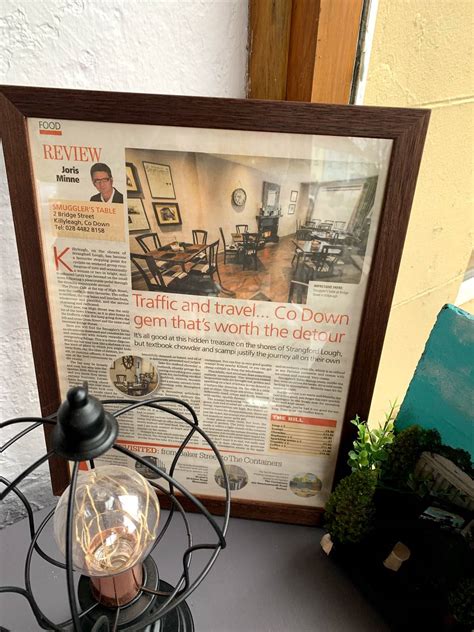 Menu At The Smugglers Table Pub And Bar Killyleagh