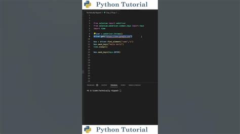Typing Text With Selenium Python Tutorial Youtube