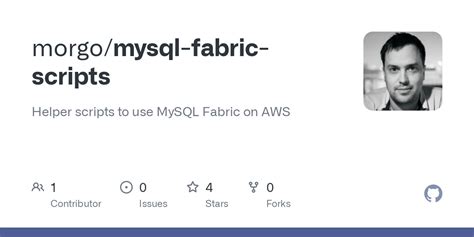 GitHub Morgo Mysql Fabric Scripts Helper Scripts To Use MySQL Fabric On AWS