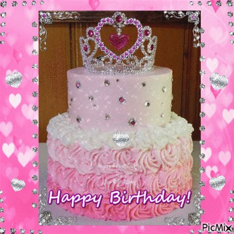 Happy Birthday Cake Free Animated  Picmix