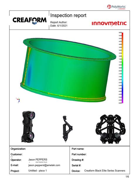Polyworks Inspection Report Summary Pdf