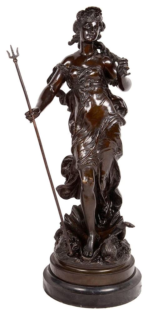 Pair Of Classical Female Bronze Statues By H Moreau At 1stdibs H