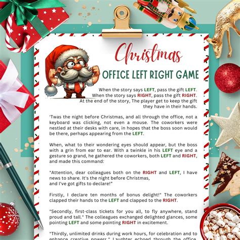 Christmas Left Right Game Work Christmas Games Office Christmas Party