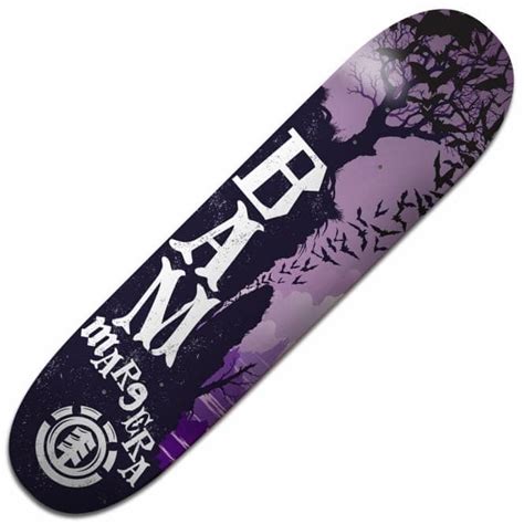Element Skateboards Bam Margera Gnarled Skateboard Deck 825 Skateboards From Native Skate
