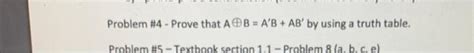 Solved Problem Prove That AB AB AB By Using A Truth Chegg