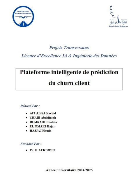 Projettransversal Datascience Machinelearning Churnprediction Ia