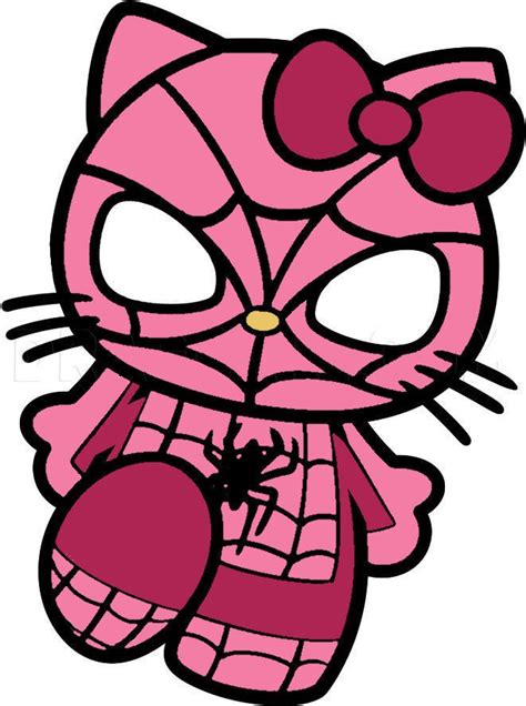 Hello Kitty X Spiderman Disegni Semplici Immagini Hello Kitty