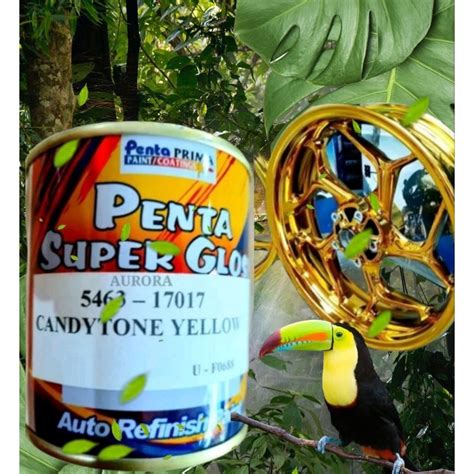 Jual Cat Penta Super Gloss Candytone Yellow Candy Kuning 200 Gram Cat Duco Otomotif